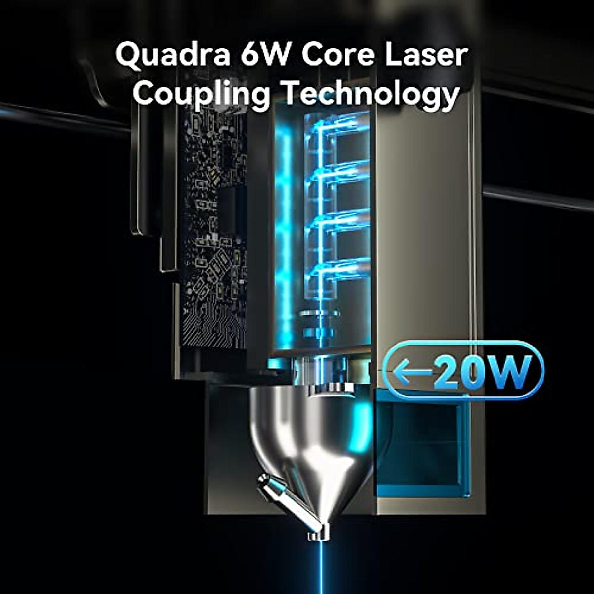 ATOMSTACK S20 PRO Laser Engraver, 130W Laser Engraving Cutting Machine with Air Assist Kits, 20W Output Power 0.08 * 0.1mm Compressed Spot, Laser Cutter and Engraver Machine for Metal Steel