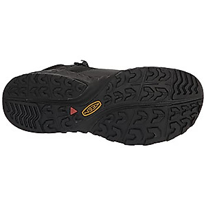 KEEN Men's NXIS Evo Mid Height Waterproof Hiking Boots, Triple Black, 11.5