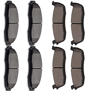 OCPTY Ceramic Brakes Pads, Quick Stop Front Rear Brake Pad fit for 1997-2003 For Ford For F-150,2004 For Ford For F-150 Heritage,2002 for Lincoln Blackwood