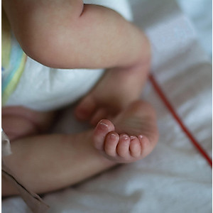 RXDOLL Sleeping Newborn Boy Doll 19 inch Soft Vinyl Silicone Full Body Reborn Baby Dolls Anatomically Correct Baby Boy Realistic Baby Doll Lifelike Reborn Bebe Doll Xmas Gifts