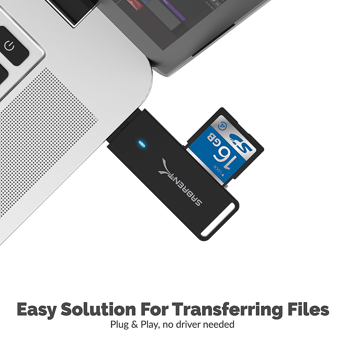 Sabrent Premium 3-Port Aluminum Mini USB 3.0 Hub + USB 3.0 Micro SD and SD Card Reader