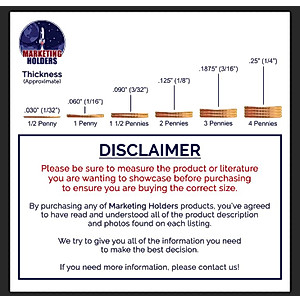 Marketing Holders 6 Pack Acrylic Retail Tray One Compartment 15" Wide x 4" Deep Countertop Merchandise Dump Bin See Through Flippable Storage Caddy for Expos Businesses and Tradeshows