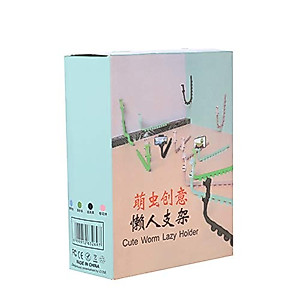 Mikikit Wall Flexible Home Holder,Lazy Tile, Stand Mount Desk for Support, Cup Sky- Blue Support Living Stents Clamp Motorcycle Worm Suction,Suction Kitchen Phone Room Sky-Blue Pillar