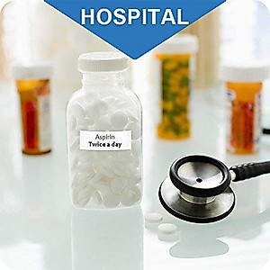 Label KINGDOM Label Replace for DYMO LetraTag Refills 91331 White Plastic Label Tape 12mm x 4m (1/2" x 13') for Dymo LetraTag 200B Plus LT100H LT100T QX50 Label Maker, Black on White, 5-Pack