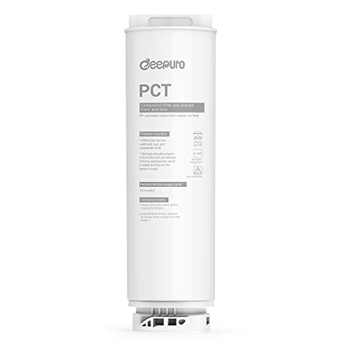 Deepuro PCT Replacement Filter Cartridge for RO System WP-A6/WP-B6 WP6G-PCT