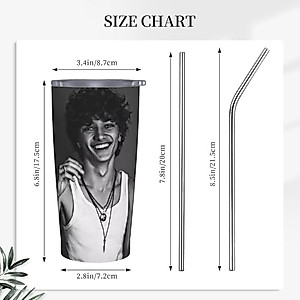 OAEWRE Gavin Actors Casalegno Stainless Steel Mug Insulated Tumbler Coffee Mugs with Lids and Straw Double Wall Vacuum Cup 20oz