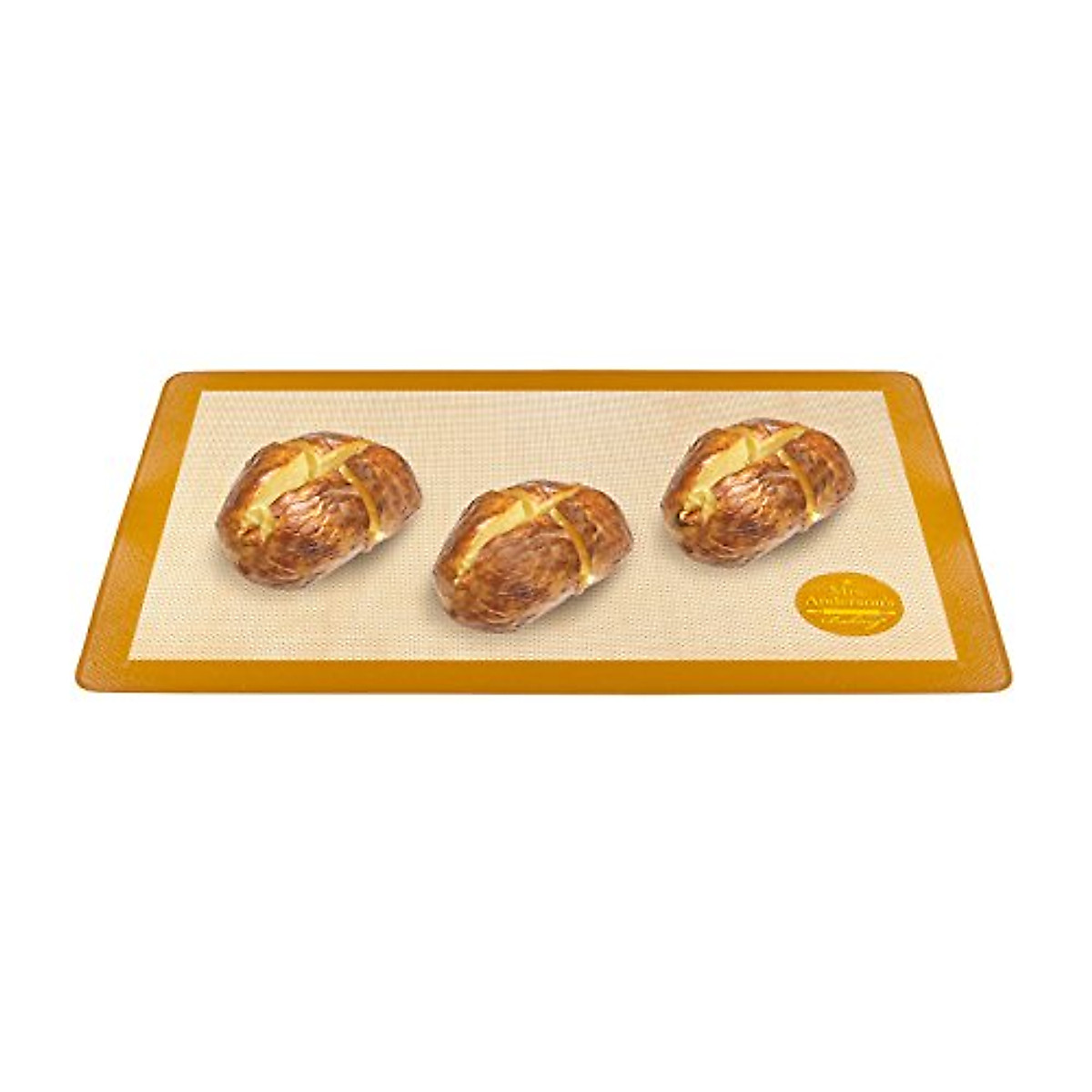 Mrs. Anderson’s Baking Non-Stick Silicone Half-Size Baking Mat, 11.625-Inch x 16.5-Inch, Set of 2