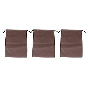 Drawstring Bag,Nylon Drawstring Storage Bags proof Storage Bags for Shoes Clothes Organizer(Coffee)