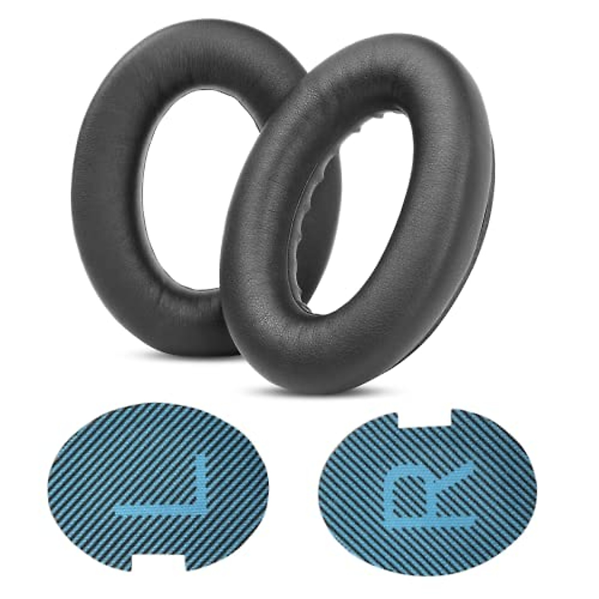 Black Replacement Ear Pads Pillow Earpads Cushions Cup Compatible with Bose QuietComfort 2 QuietComfort 15 QuietComfort 25 QuietComfort 35 QC2 QC35 Sound True Sound Link AE2 AE2i AE2w Headphone