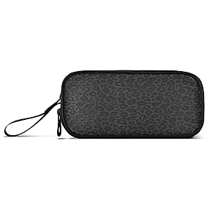 Gredecor Big Capacity Pencil Case for Girls Boys Grey Black Leopard Cheetah Kids Pouch Bag Pen Boxes with Zipper Stationery Bag Supplies for School Office