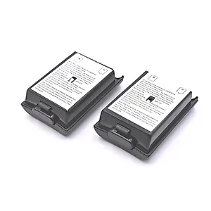 2pcs Battery Cover for Microsoft Xbox 360 Wireless Controller (Black)