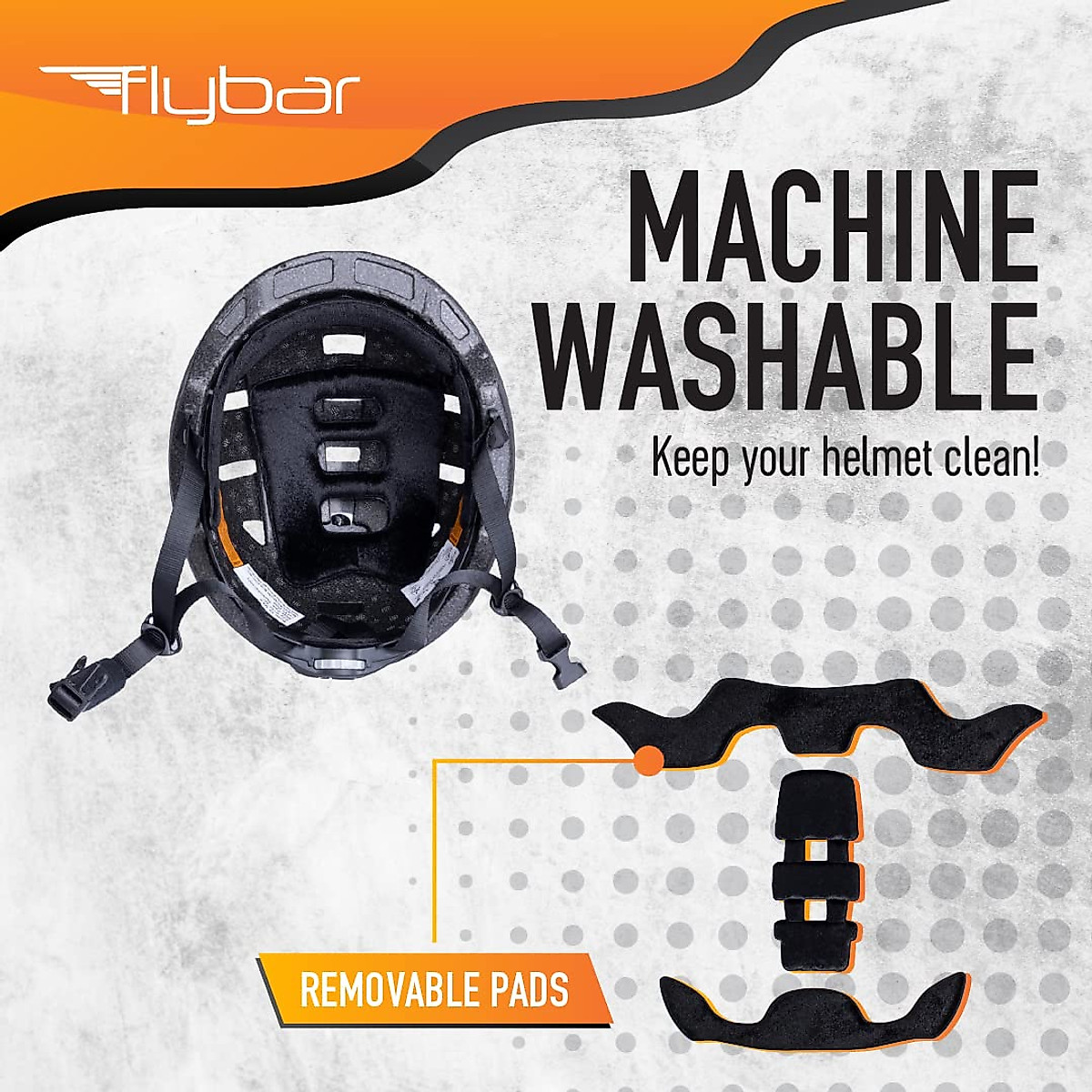 Flybar Kids Bike Helmet - Dual Certified Adjustable Dial, Skateboard Helmet, Roller Skating, Pogo, Electric Scooter, Snowboard, Youth and Toddler Helmet, Boys & Girls 3-14 (Orange,M)