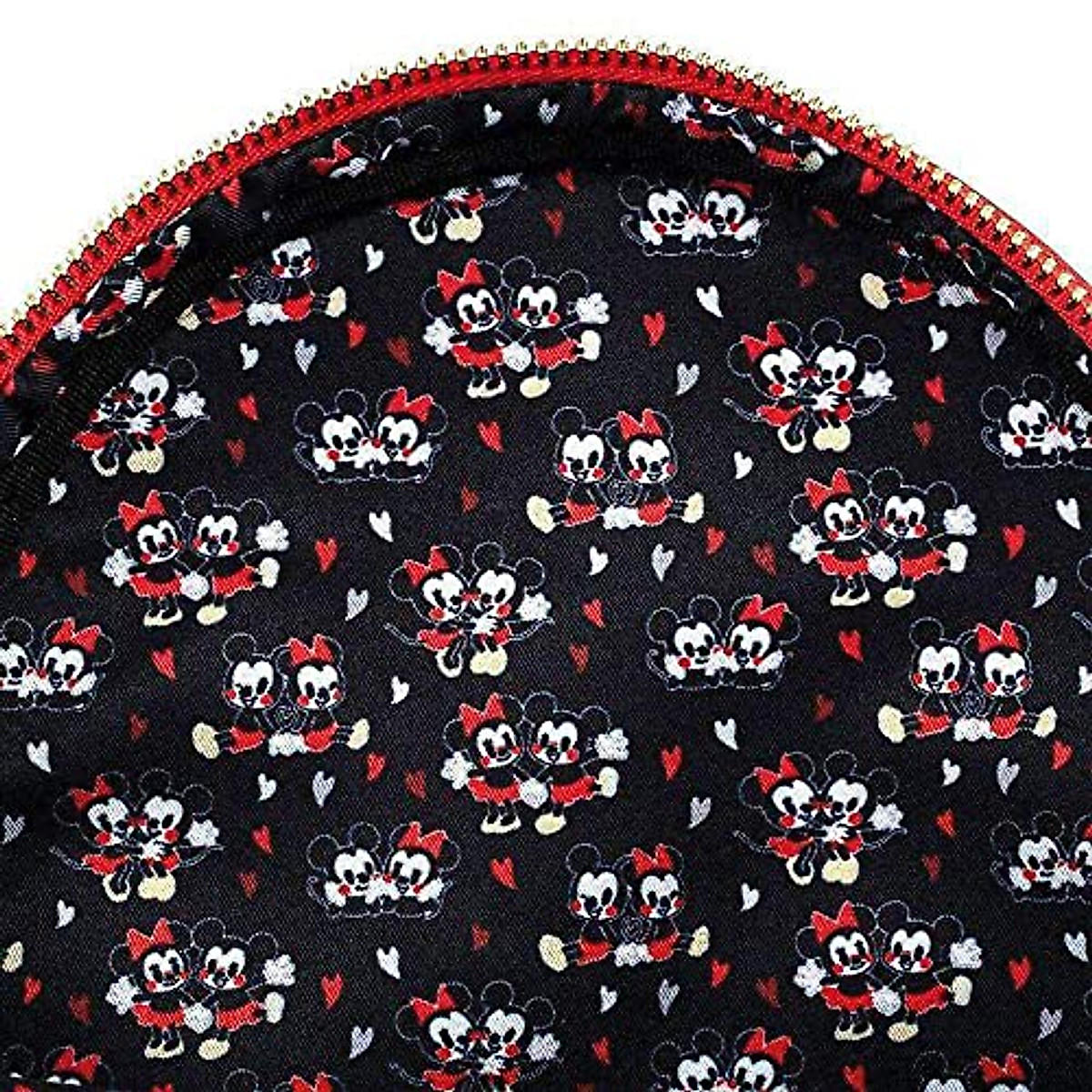 Loungefly Disney Mickey and Minnie Mouse Love AOP Womens Double Strap Shoulder Bag Purse