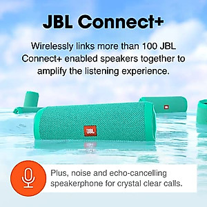 JBL Flip 4 Waterproof Portable Bluetooth Speaker - Ocean Blue