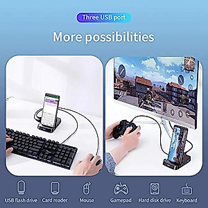 SXYLTNX 7 in 1 USB Type C Hub Docking Station USB-C to HDMI USB 3.0 HUB SD TF Card PD Adapter