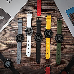 YUINK Mens Watch Ultra-Thin Digital Sports Watch Waterproof Stainless Steel Fashion Wrist Watch for Men Women