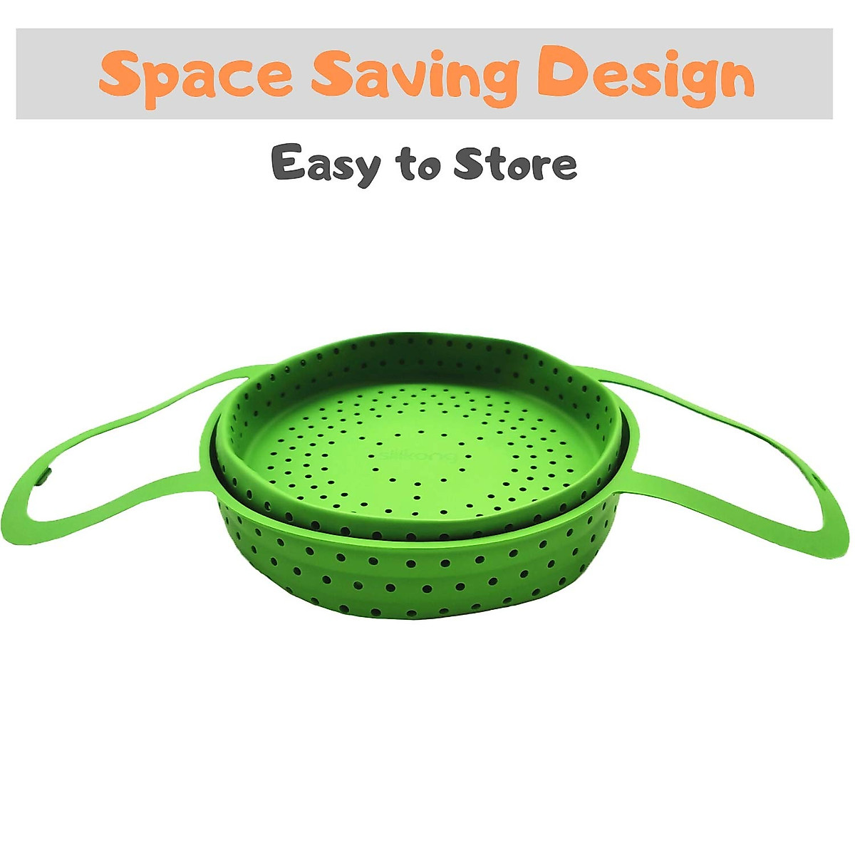 Silicone Steamer Basket | Foldable, Space-Saving | Fits 6,8 Qt Instant Pot and Similar-Sized Pressure Cookers Accessories