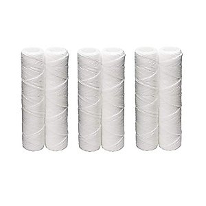 Culligan CW-F Sediment Replacement Cartridge Polypropylene Cord-Wound, 10 Micron, 12,000 Gallon Capacity, 2-Pack (3 case(2 Pack))