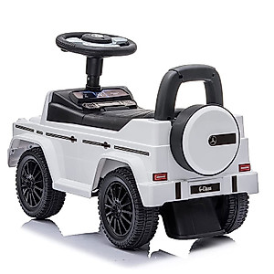 Best Ride On Cars Mercedes G-Wagon Push Car, White, Large