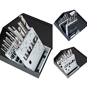 Accusize Industrial Tap & Drill Bundle: Metric, UNF, UNC Sets
