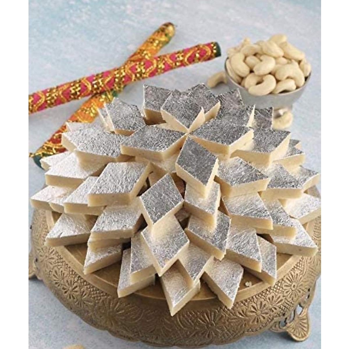 GLC Gold Leaf Silver Leaf, 99.9% Pure Silver Leaf Varakh Foils 50pcs 5'' x 3'' for Sweets Deco,Cake Baking,Chocolate,Supari,Serums,Ayurvedic Medicine,Decoration,Beauty Face Kits,Painting Art Crafts_