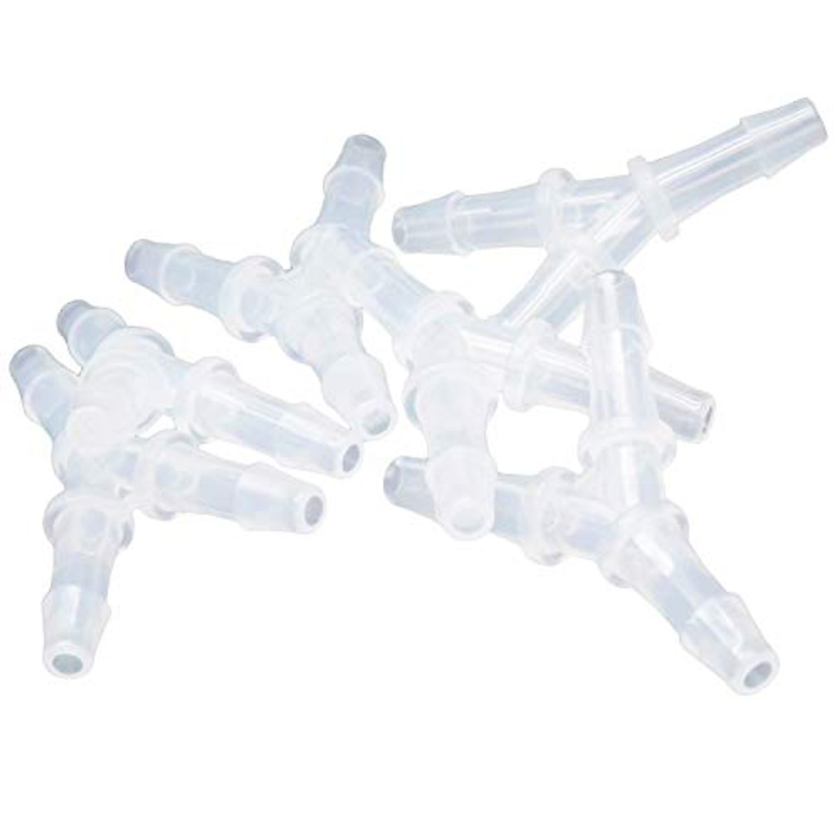 Xiaoyztan 6 Pcs Y-Type Aquarium Air Tubing Splitter Connectors Polypropylene Equal Barb Air Pump Accessories