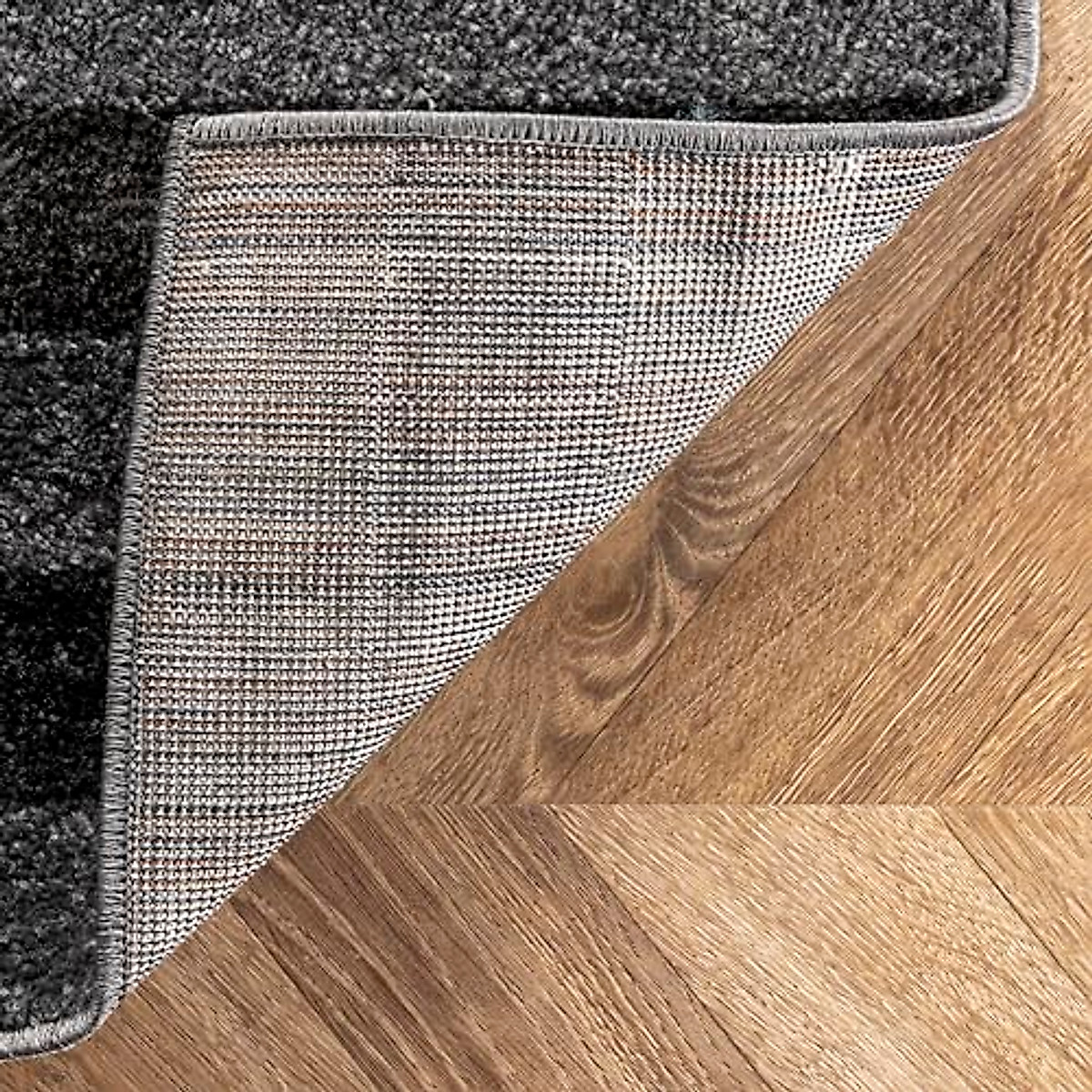 nuLOOM 3' x 5' Performance Indoor Area Rug, Non-Shed, Power Loomed High-Traffic Area Rug for Living Room, Bedroom, Home, Minnie Grey