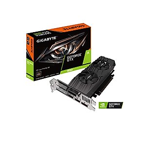 GIGABYTE GeForce GTX 1650 D6 OC Low Profile 4G Graphics Card, Low Profile Design, 4GB 128-Bit GDDR6, GV-N1656OC-4GL Video Card (Renewed)