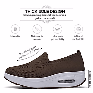 zebiceg Fitsshoes Women Orthopedic Sneakers, Detectionk Orthopedic Sneakers, Slip-On Light Air Cushion Orthopedic Sneakers, Orthopedic Shoes for Women, Provide Arch Support (Brown,9)