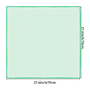 Fengek 9 Pcs Chiffon Scarf, 27.6 Inch Square Solid Color Bandana Handkerchief Ribbon Scarves for Women Girls Multicolor 2