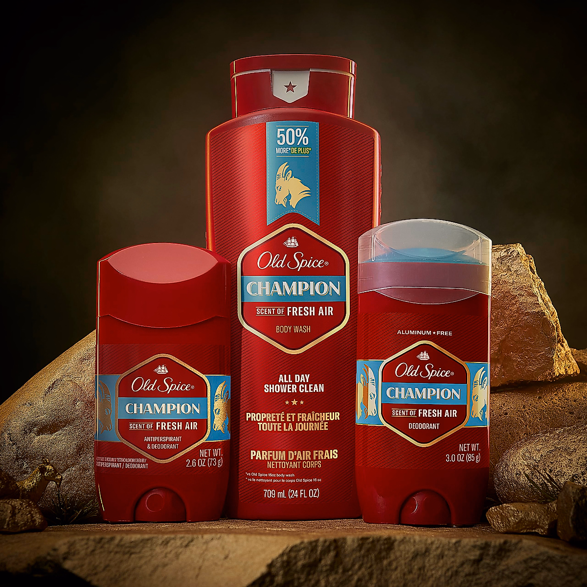 Old Spice Red Collection Deodorant for Men, Champion Scent, 3.0 oz (Pack of 3)