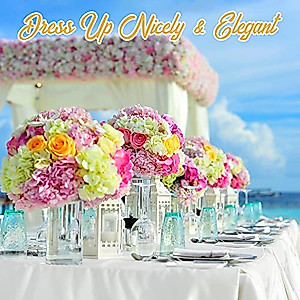 6 Pack White Tablecloths for 6 Foot Rectangle Tables 60 x 102 Inch - 6ft Rectangular Bulk Linen Polyester Fabric Washable Long Table Clothes for Wedding Reception Banquet Party Buffet Restaurant