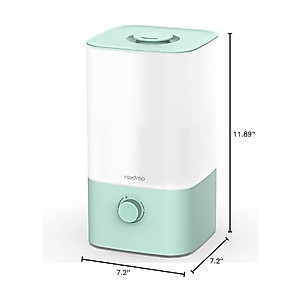 raydrop Cool Mist Humidifier Diffuser, 2.5L Essential Oil Diffuser, Top Fill Humidifier for Bedroom, Home and Office, Baby Humidifier with Adjustable Mist Output, Sleep Mode, Auto Shut Off