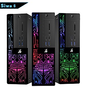 Computer Desktop PC, Intel Core i3-6100, TechMagnet Siwa 6, 16GB RAM, 120GB SSD (Fast Boot), 1TB HDD, RGB Keyboard Mouse, WiFi, New MTG 24" Monitor, Windows 10 Professional (Renewed)