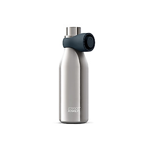 Joseph Joseph Loop™ Vacuum Insulated Water Bottle 500 ml (17 fl. oz) - Brushed/Anthracite