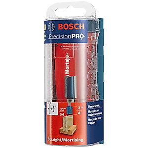 BOSCH 84601MC 31/64" x 3/4" Carbide-Tipped Plywood Mortising Router Bit