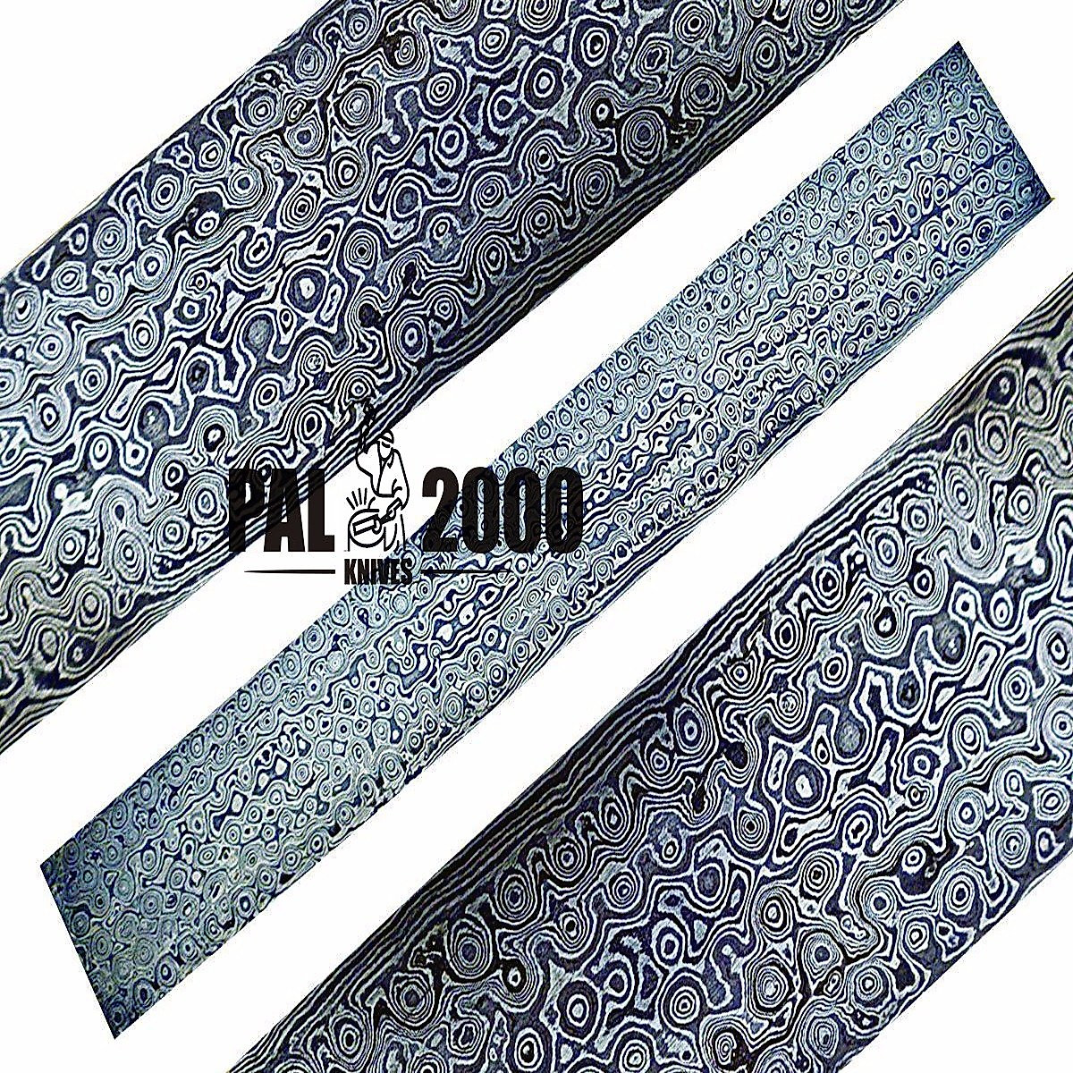 PAL 2000 KNIVES DAM-8705 Custom Handmade Damascus Steel Billets for Knife making 12 Inch Raindrop Pattern