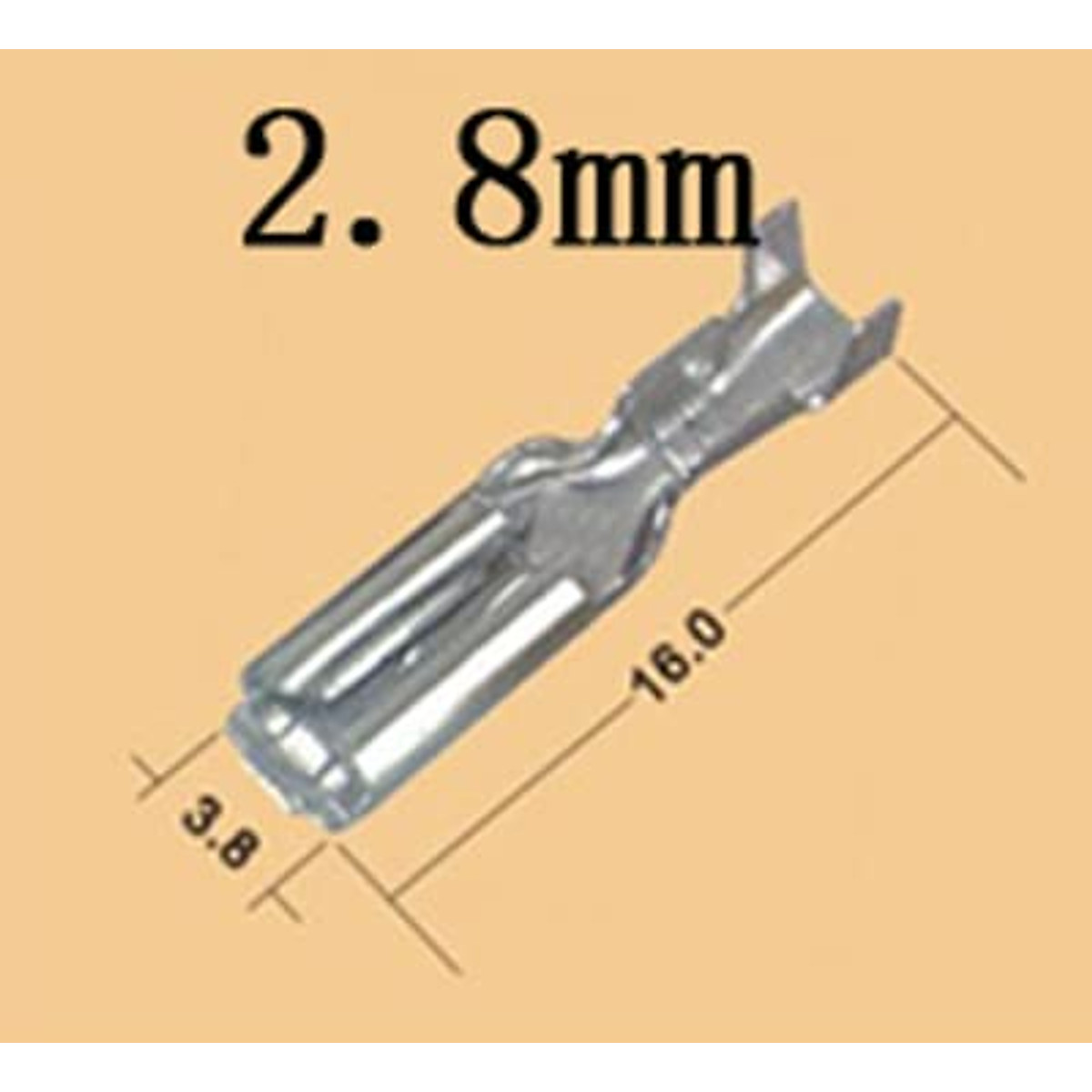 20 Pcs/Lot 2 Pin Arcade Button Cables Terminals Size 0.110'' (2.8mm) Compatible with Zero Delay Arcade USB Encoder/SANWA Arcade Buttons/BL-30 Buttons, JST XH2.54 Plugs