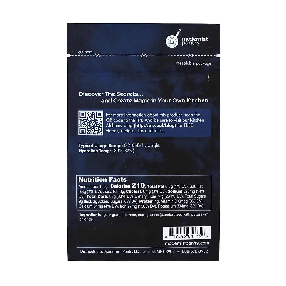 Perfect Ice Cream [Ice Cream Stabilizer] Vegan OU Kosher Certified - 50g/2oz (stabilizes and prevents crystal formation in ice cream recipes)