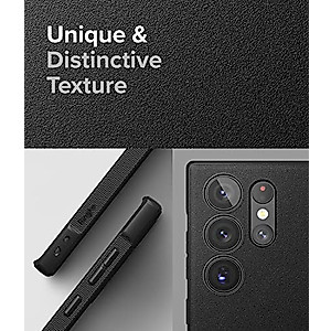 Ringke Onyx [Feels Good in The Hand] Compatible with Samsung Galaxy S23 Ultra Case, Anti-Fingerprint Technology Prevents Oily Smudges Non-Slip Enhanced Grip Precise Cutouts for Camera - Black