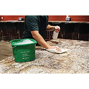 San Jamar KP500 Kleen-Pail Commercial Cleaning Caddy System, Green