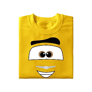 Car Faces Outline T-Shirt Funny Big Face Family Matching Shirt McQueen Custom Birthday Shirts Adventure Vacation Matching Cousins Cars Shirt
