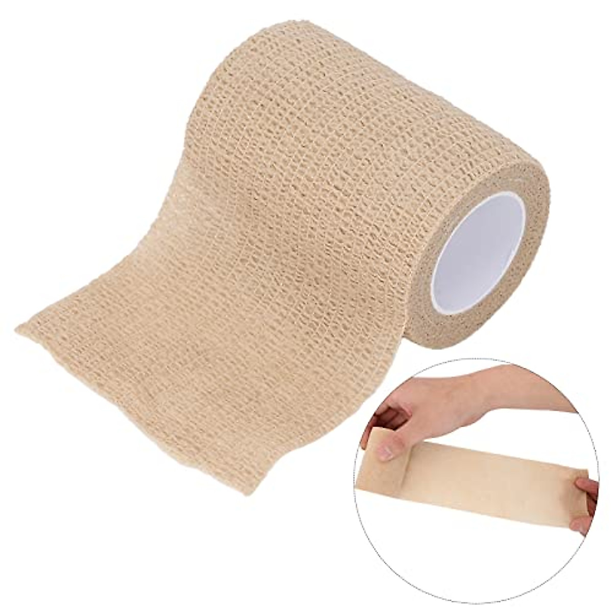 Cohesive Bandage, Self Adhesive Bandage 3 Inch X 5 Yards Breathable for Wrist Sprains for Sports Injury
