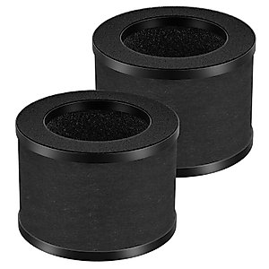 2 Pack TZ-K1 True HEPA Replacement Filter Compatible with FreAire KN6391, Compatible with ToLife TZ-K1, Compatible with MK-01 MK-06, 3-in-1 H13 HEPA Filter Replacement for Smoke Pollen, Black