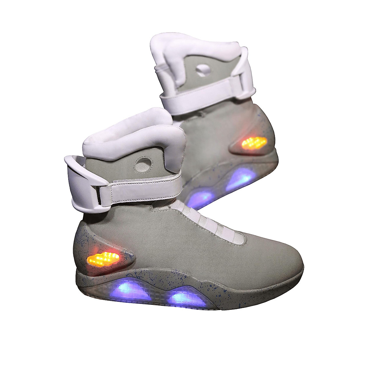 Fun Costumes Back to The Future 2 Adult Light Up Shoes Universal Studios Officially Licensed Size 10 Grey
