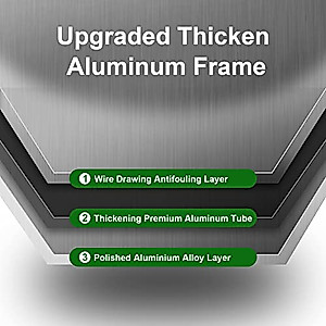 JOFTIX Camping Table, 3 ft Folding Grill Table with Mesh Desktop, Anti-Slip Feet, Height Adjustable, Lightweight & Portable Aluminum Outdoor Table for Camping, Picnic, RV, BBQ