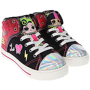 L.O.L. Surprise! Girls Rocker Diva Hightop Sneakers, Size 11 Black Pink