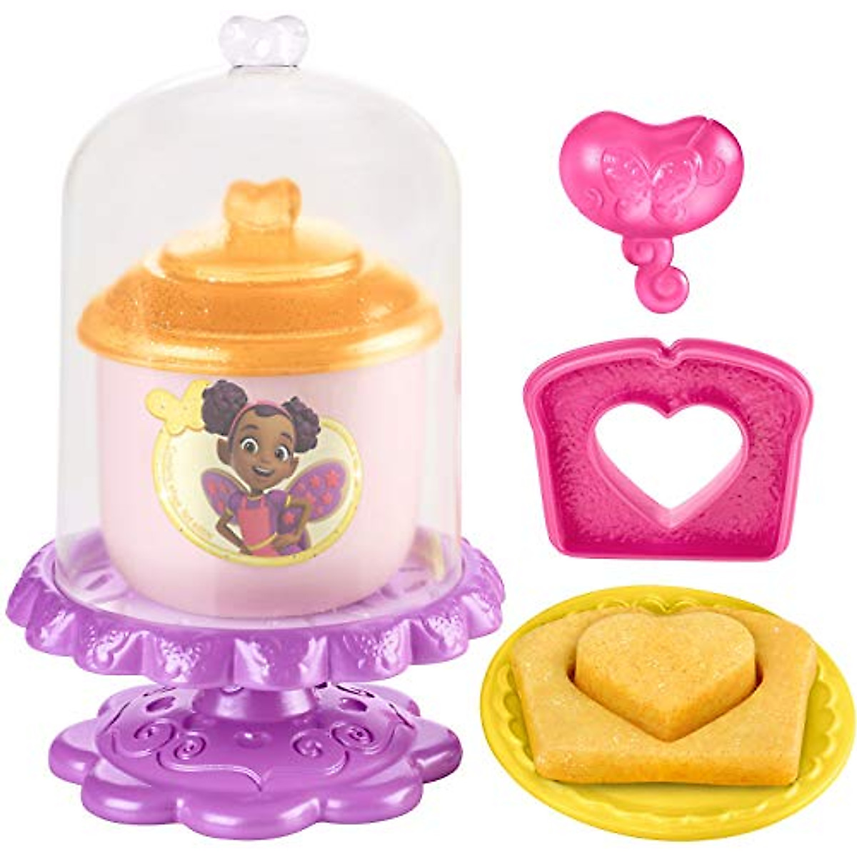 Fisher-Price Butterbean's Cafe Create & Display Fairy Dough, Yellow