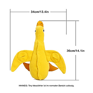 PEDOMUS Plush Dog Toy,Pets Squeaky Training Playing Toys,Treat Dispensing Dog Toy,Durable Chew Toys for Puppies Small Medium Dogs with Duck Shape