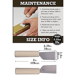 SHINTARO Authentic Leather Knife (35mm / 1.5 in)